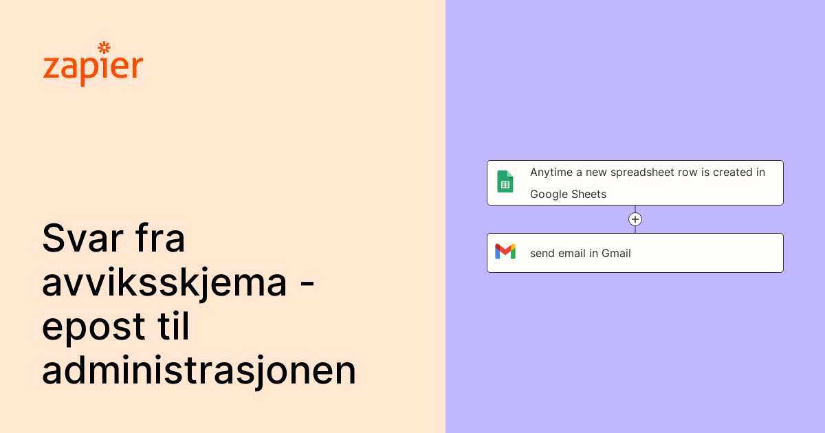 Anytime a new spreadsheet row is created in Google Sheets, send email in Gmail. | Zapier