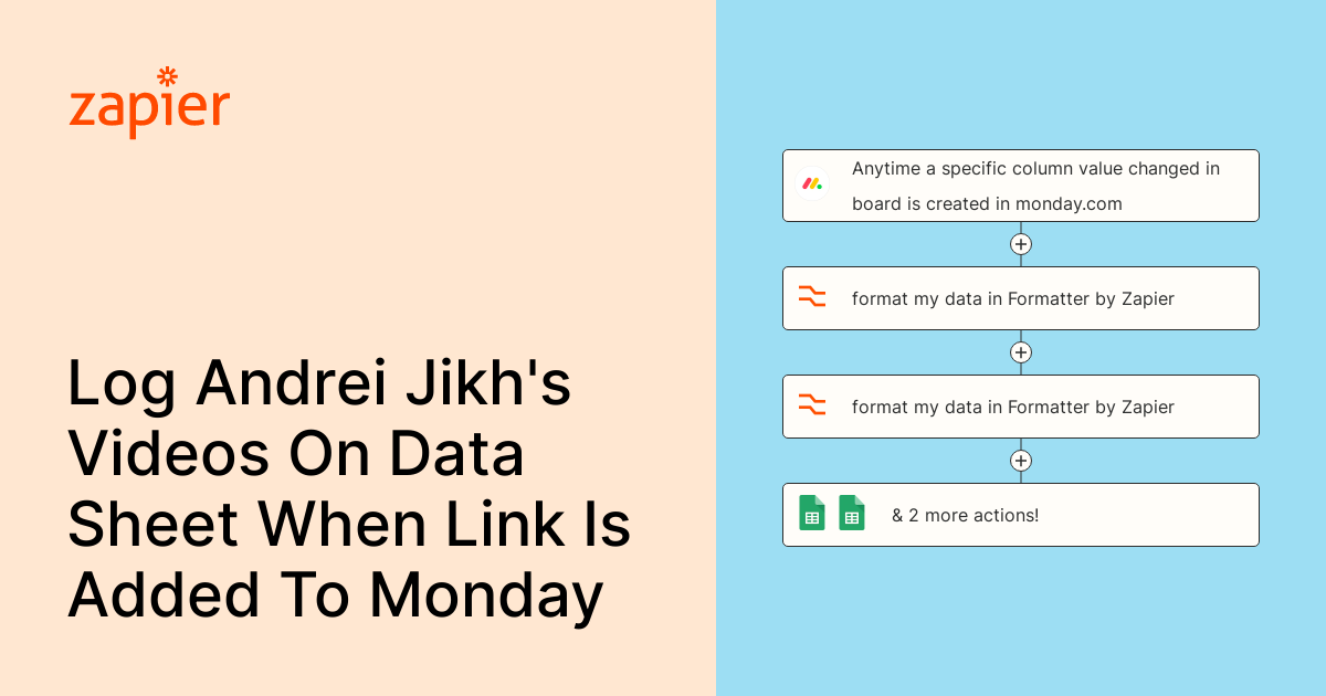 Anytime a specific column value changed in board is created in monday.com, format my data in ...