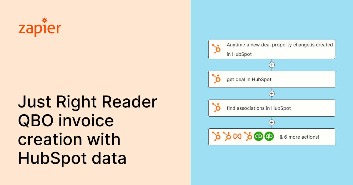 Create invoices in QBO with HubSpot data | Zapier