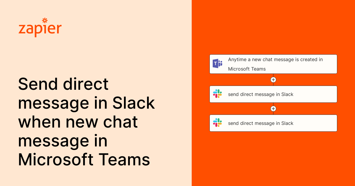 Anytime a new chat message is created in Microsoft Teams, send direct ...