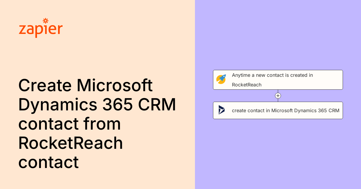 Anytime a new contact is created in RocketReach, create contact in ...