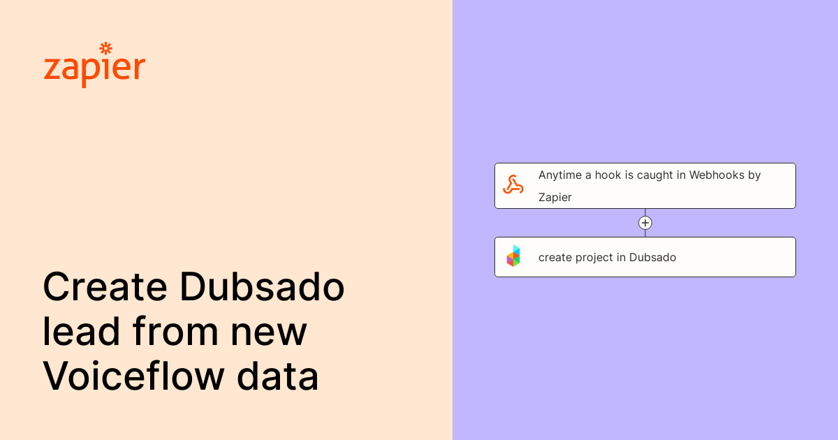 Anytime a hook is caught in Webhooks by Zapier, create project in Dubsado. | Zapier