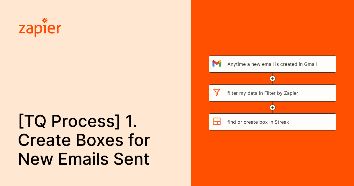 Anytime a new email is created in Gmail, filter my data in Filter by Zapier and find or create ...