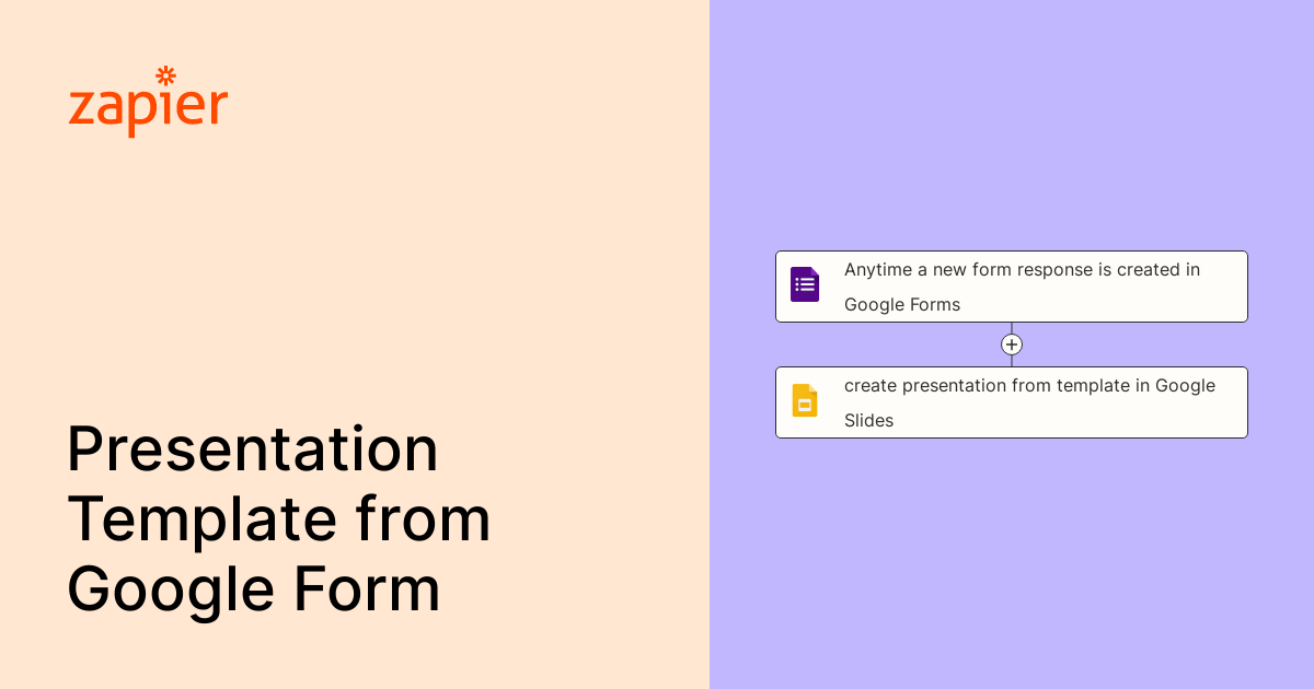 Anytime a new form response is created in Google Forms, create presentation from template in ...