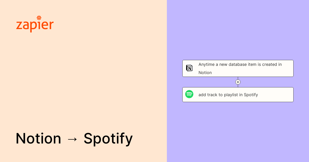 Anytime A New Database Item Is Created In Notion Add Track To Playlist In Spotify Zapier