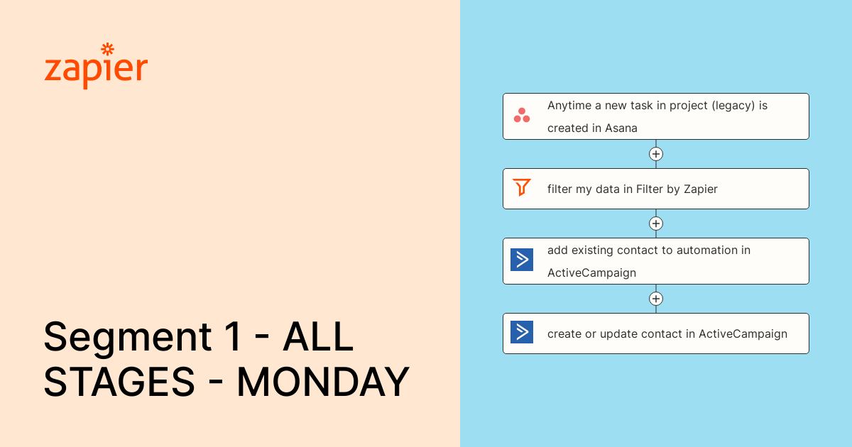 Anytime a new task in project (legacy) is created in Asana, filter my ...