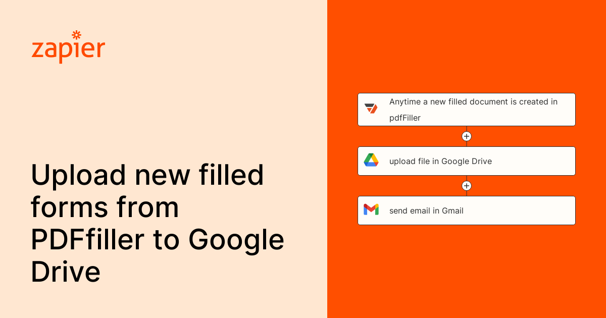 Anytime a new filled document is created in pdfFiller, upload file in ...