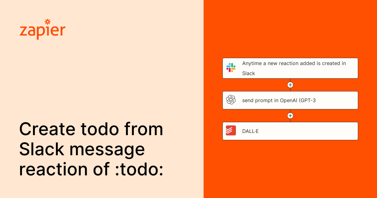 Anytime a new reaction added is created in Slack, send prompt in OpenAI (GPT-3, DALL·E, Whisper ...