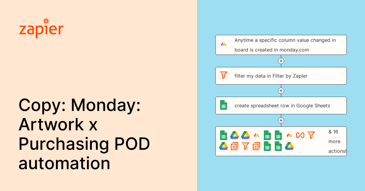 Anytime a specific column value changed in board is created in monday.com, filter my data in ...