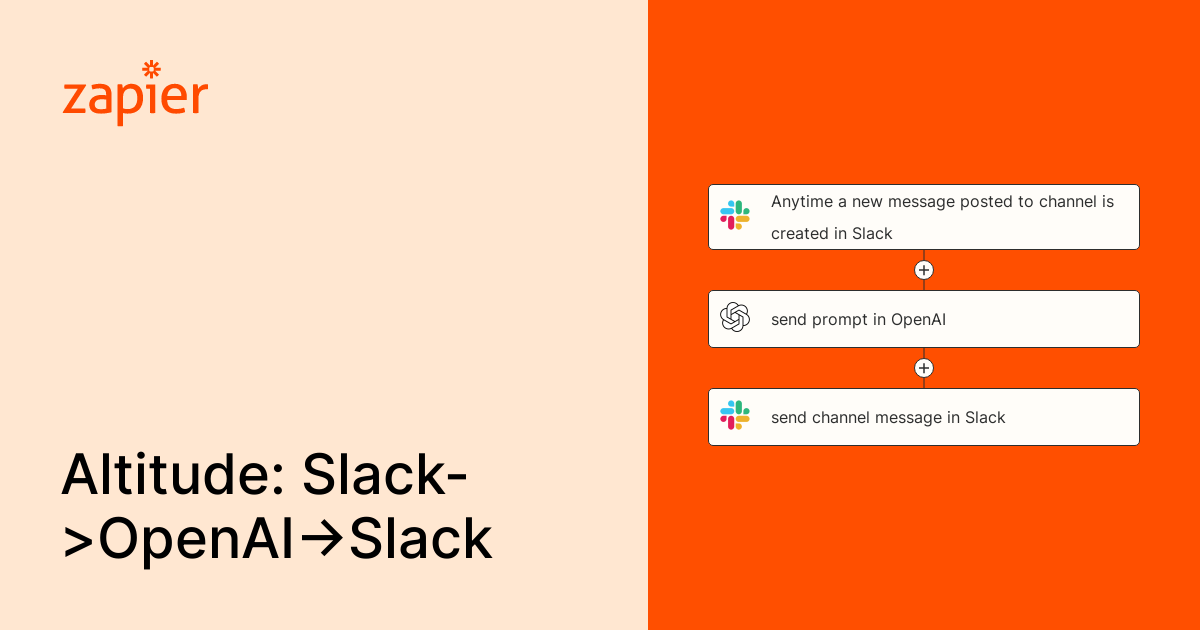Anytime a new message posted to channel is created in Slack, send prompt in OpenAI and receive a ...