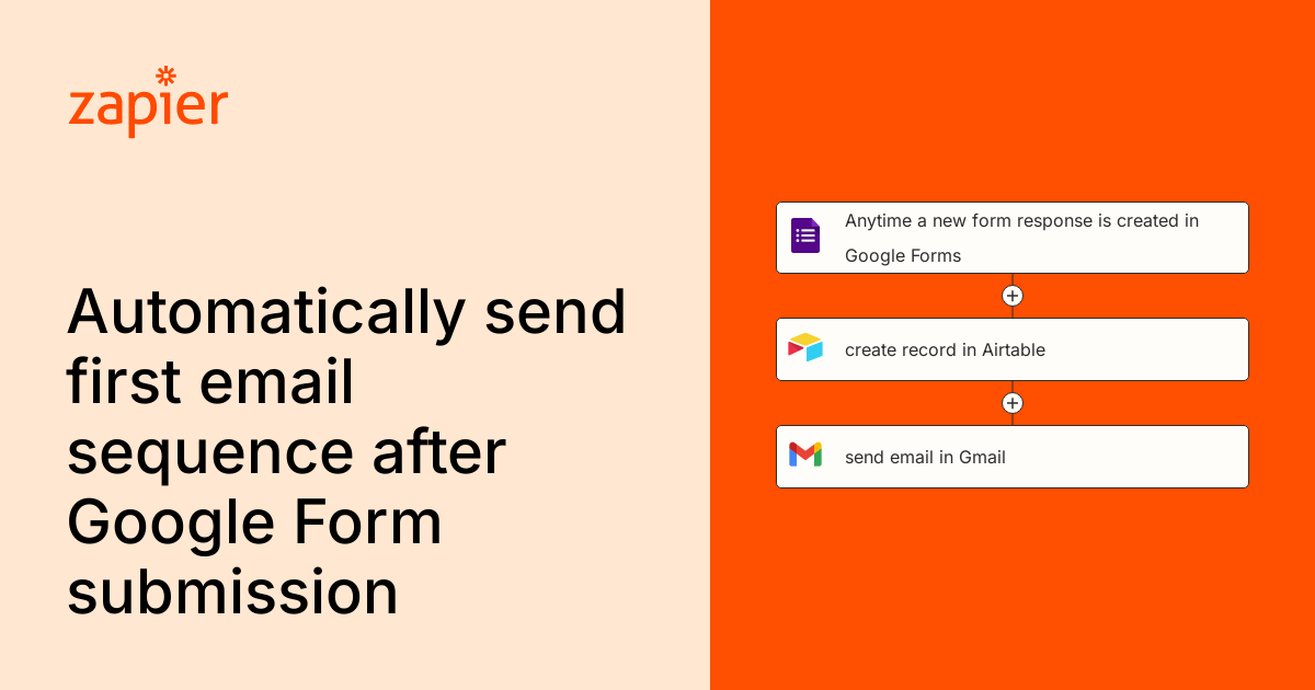 Anytime a new form response is created in Google Forms, create record ...