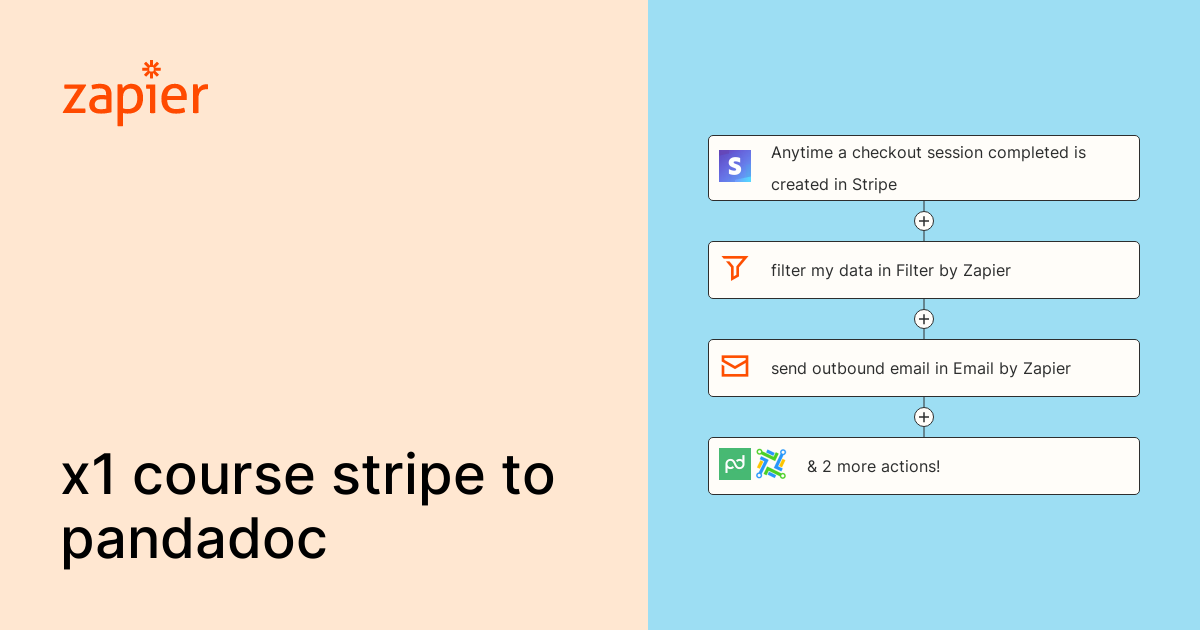 Anytime a checkout session completed is created in Stripe, filter my ...