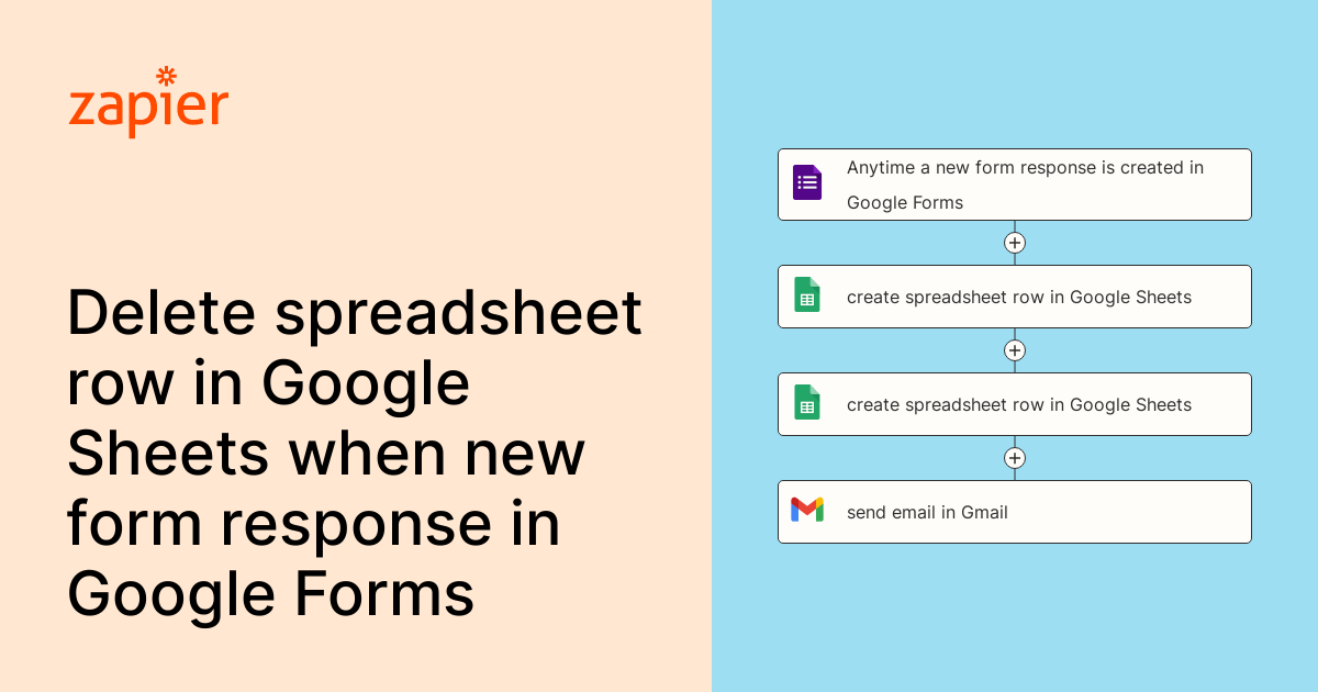 Anytime a new form response is created in Google Forms, create spreadsheet row in Google Sheets ...