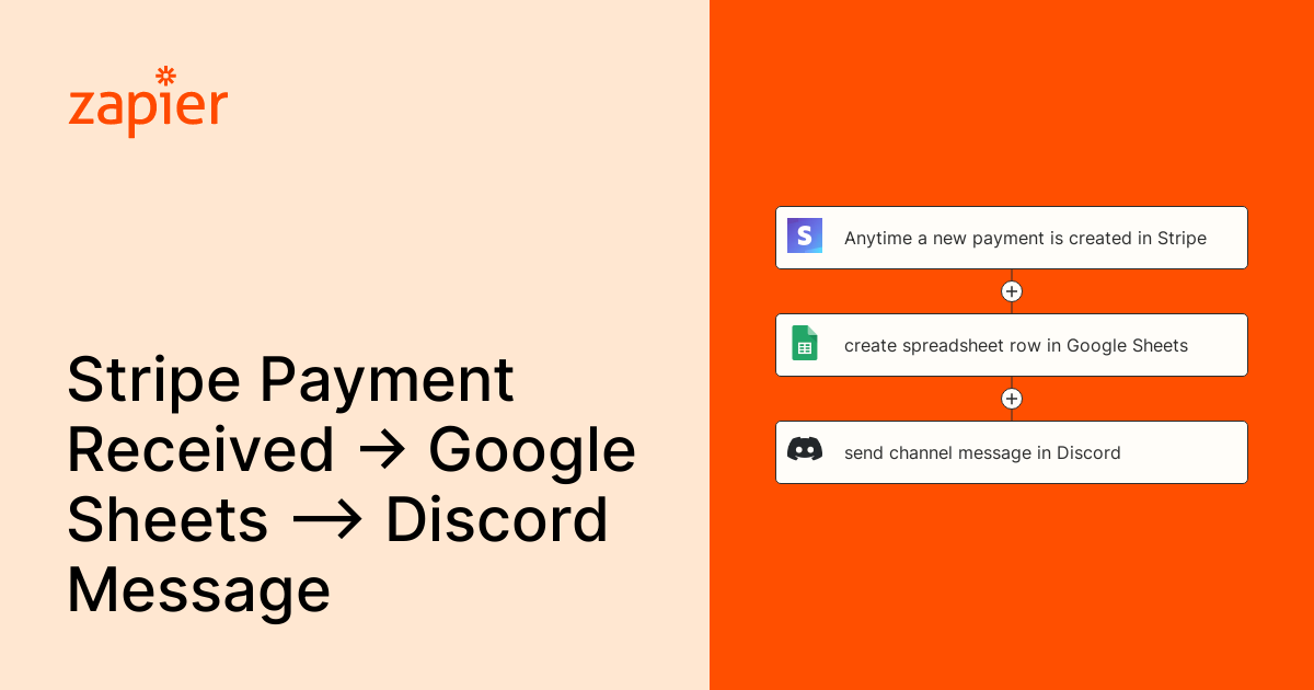 Anytime a new payment is created in Stripe, create spreadsheet row in Google Sheets and send ...