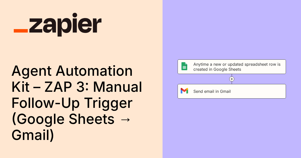 Send a clean, professional follow-up email to any lead with one simple ...
