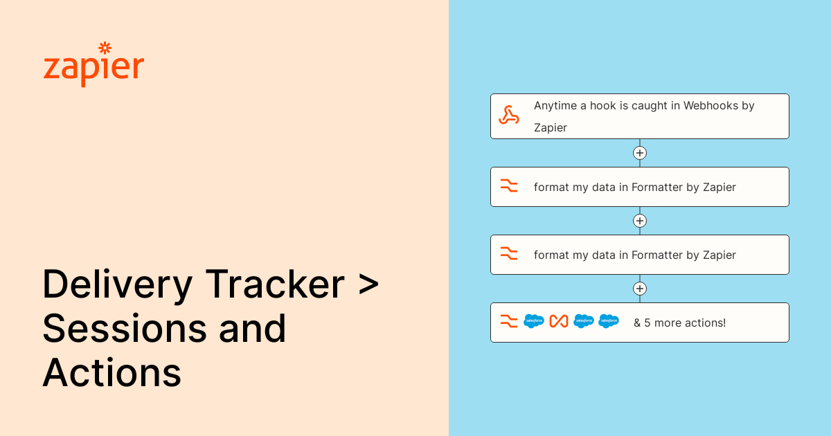 Delivery Tracker > Sessions and Actions - UPDATED | Zapier