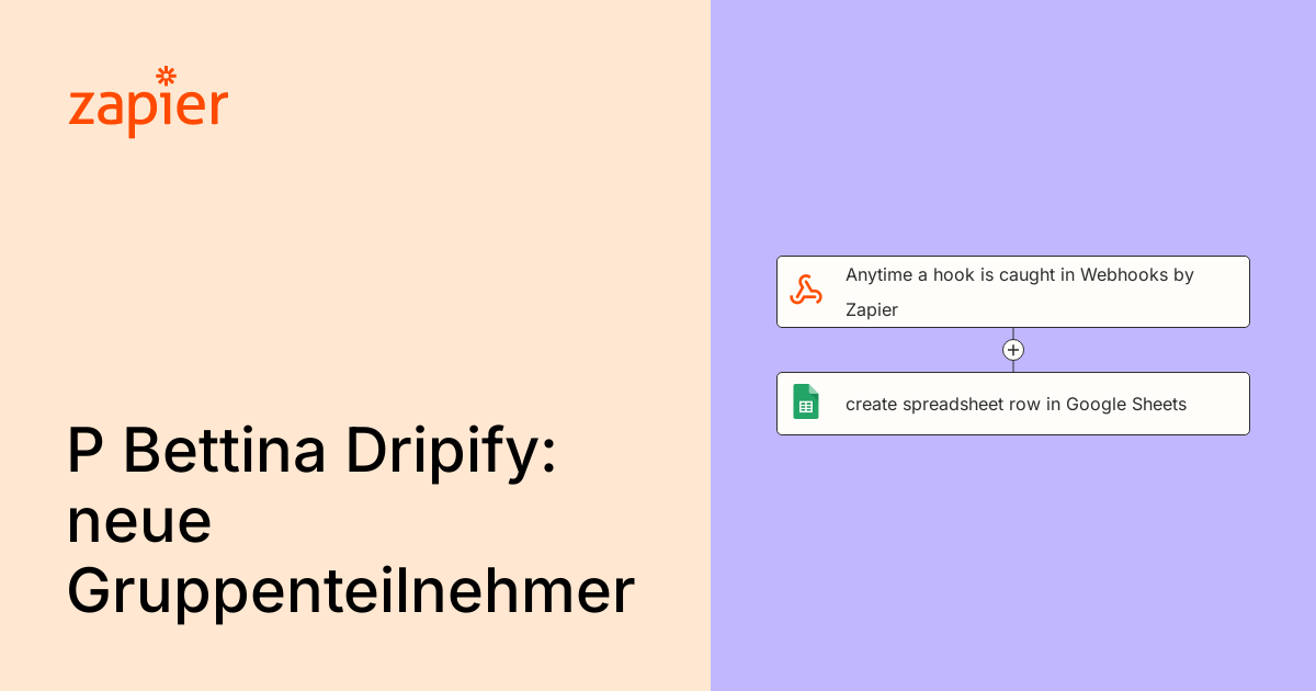 Anytime a hook is caught in Webhooks by Zapier, create spreadsheet row in Google Sheets. | Zapier