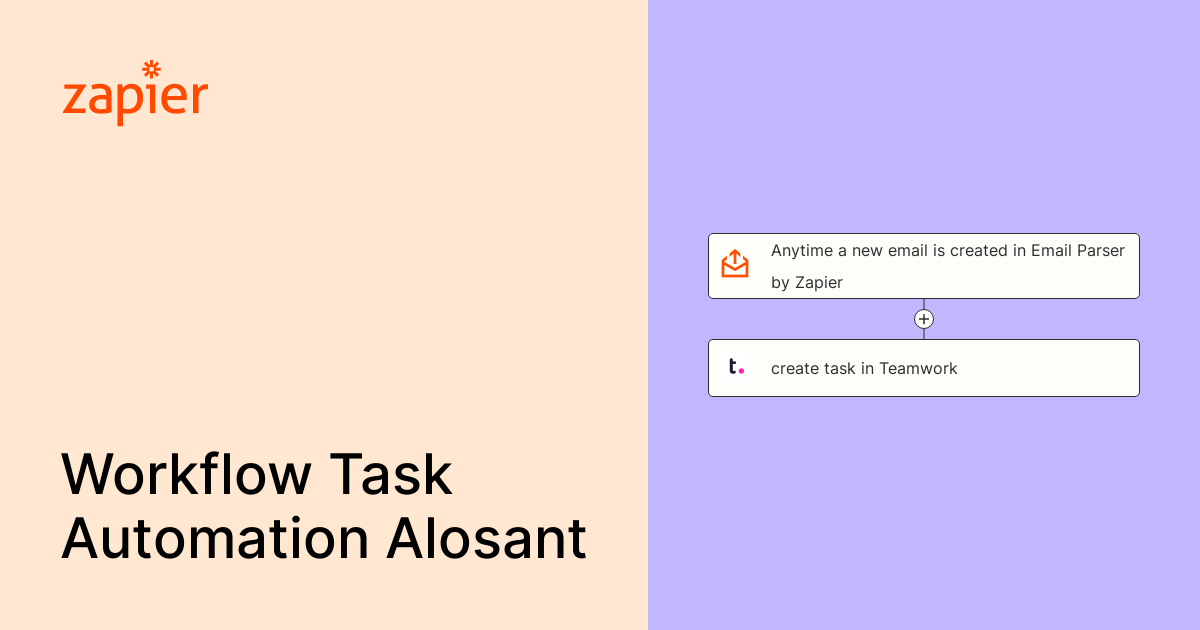 Anytime a new email is created in Email Parser by Zapier, create task in Teamwork. | Zapier