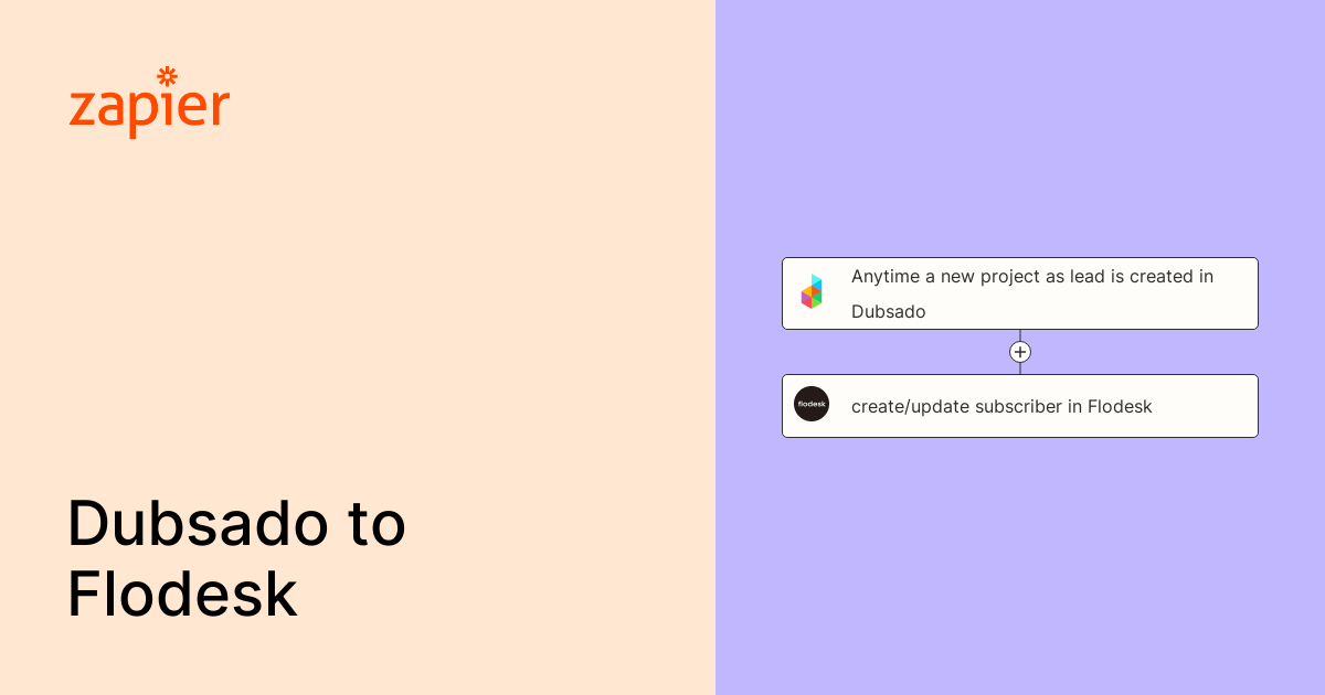 Anytime a new project as lead is created in Dubsado, create/update subscriber in Flodesk. | Zapier