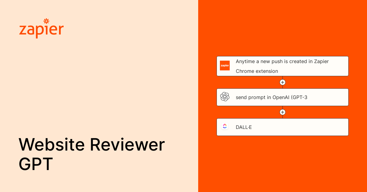 Anytime a new push is created in Zapier Chrome extension, send prompt in OpenAI (GPT-3, DALL·E ...