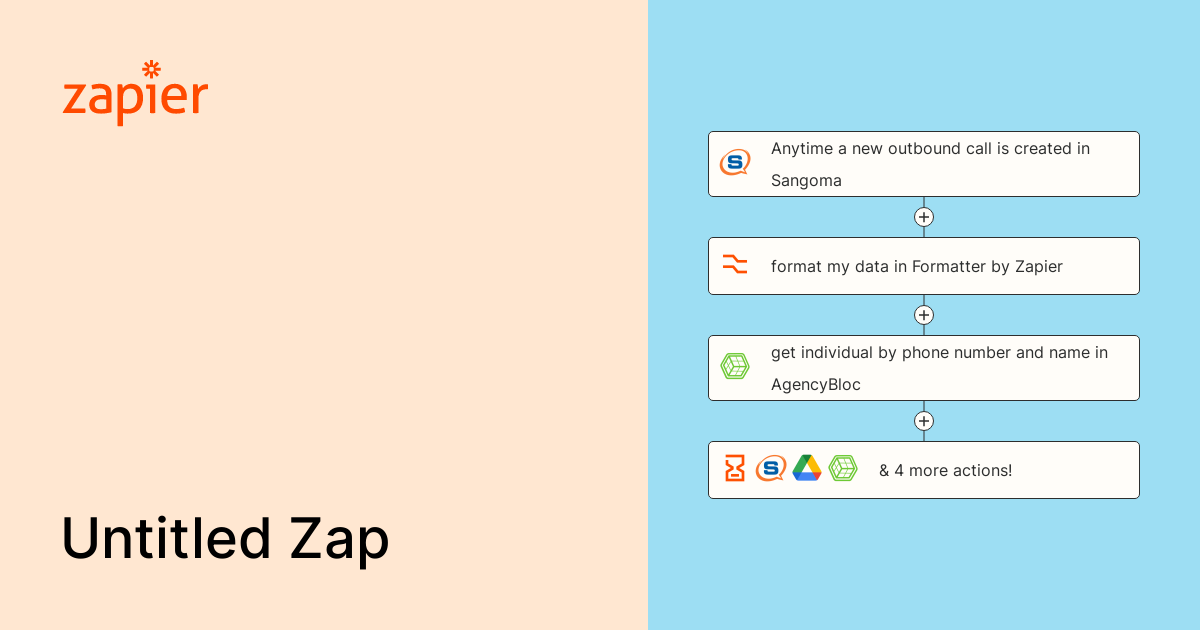 Anytime a new outbound call is created in Sangoma, format my data in ...