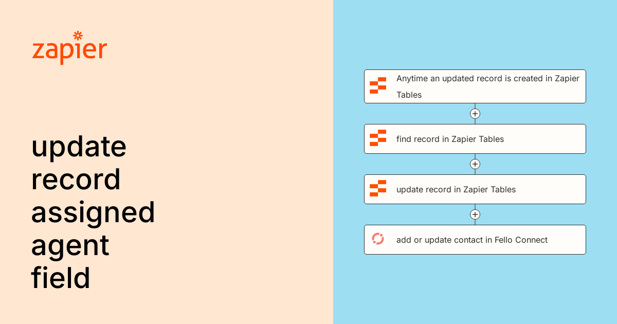 Anytime an updated record is created in Zapier Tables, find record in ...