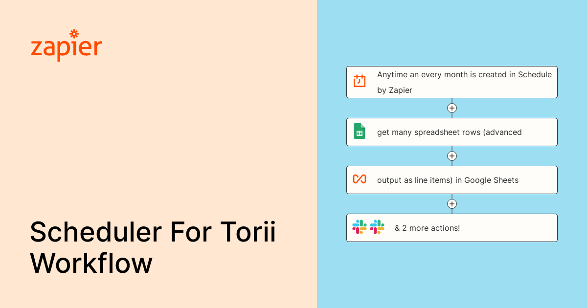Anytime An Every Month Is Created In Schedule By Zapier Get Many Spreadsheet Rows Advanced