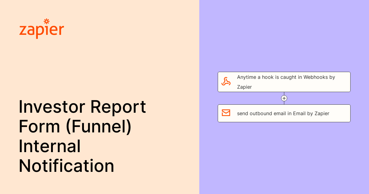 Anytime A Hook Is Caught In Webhooks By Zapier Send Outbound Email In Email By Zapier Zapier