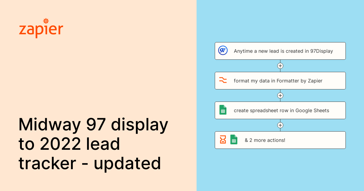 Anytime a new lead is created in 97Display, format my data in Formatter ...