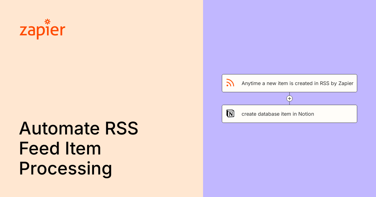 Anytime A New Item Is Created In Rss By Zapier Create Database Item In Notion Zapier 3332