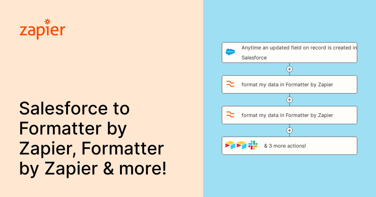 Anytime An Updated Field On Record Is Created In Salesforce Format My Data In Formatter By