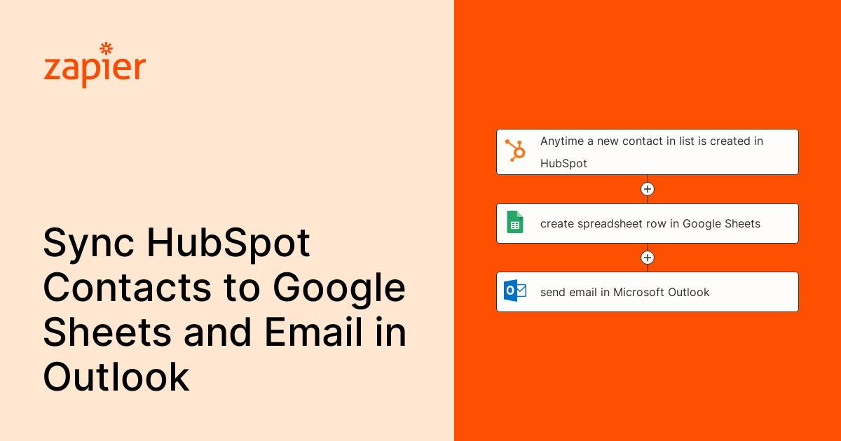 Anytime a new contact in list is created in HubSpot, create spreadsheet row in Google Sheets and ...