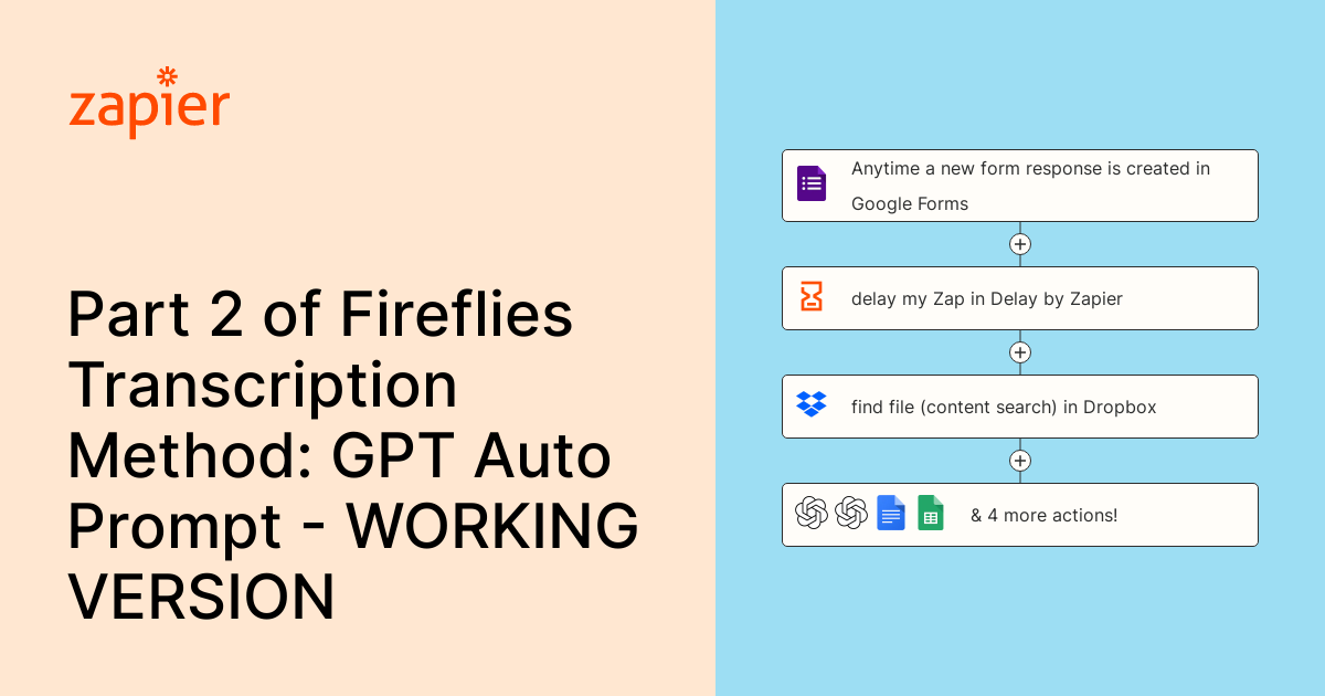 Anytime a new form response is created in Google Forms, delay my Zap in Delay by Zapier, find ...