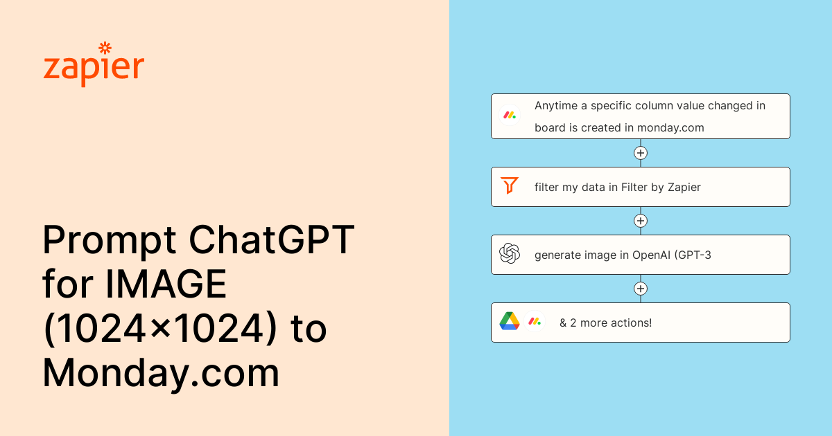 Get an AI generated image from a prompt by changing a status! Anytime a specific column value ...