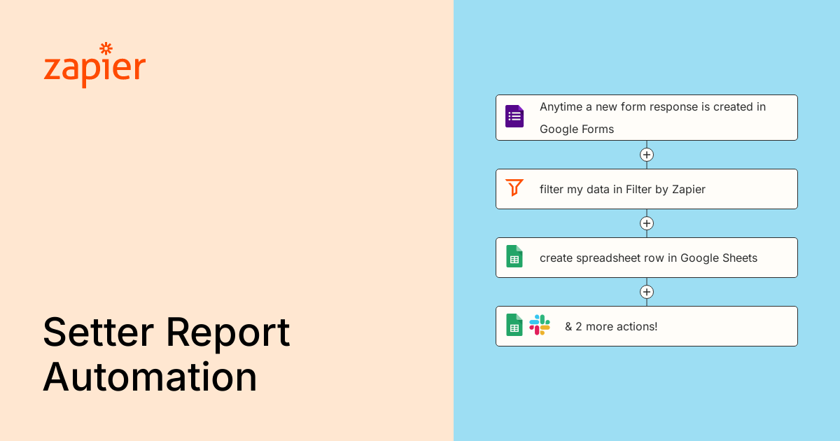 Anytime a new form response is created in Google Forms, filter my data in Filter by Zapier ...