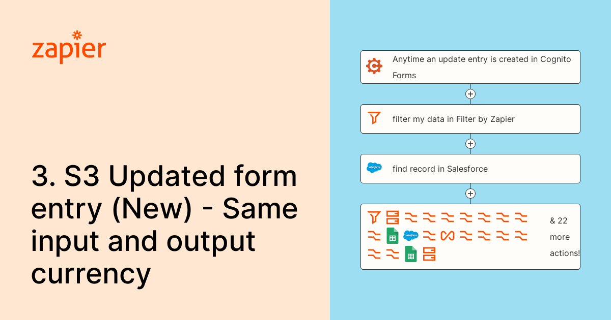 Anytime an update entry is created in Cognito Forms, filter my data in ... Anytime an update entry is created in Cognito Forms, filter my data in ...