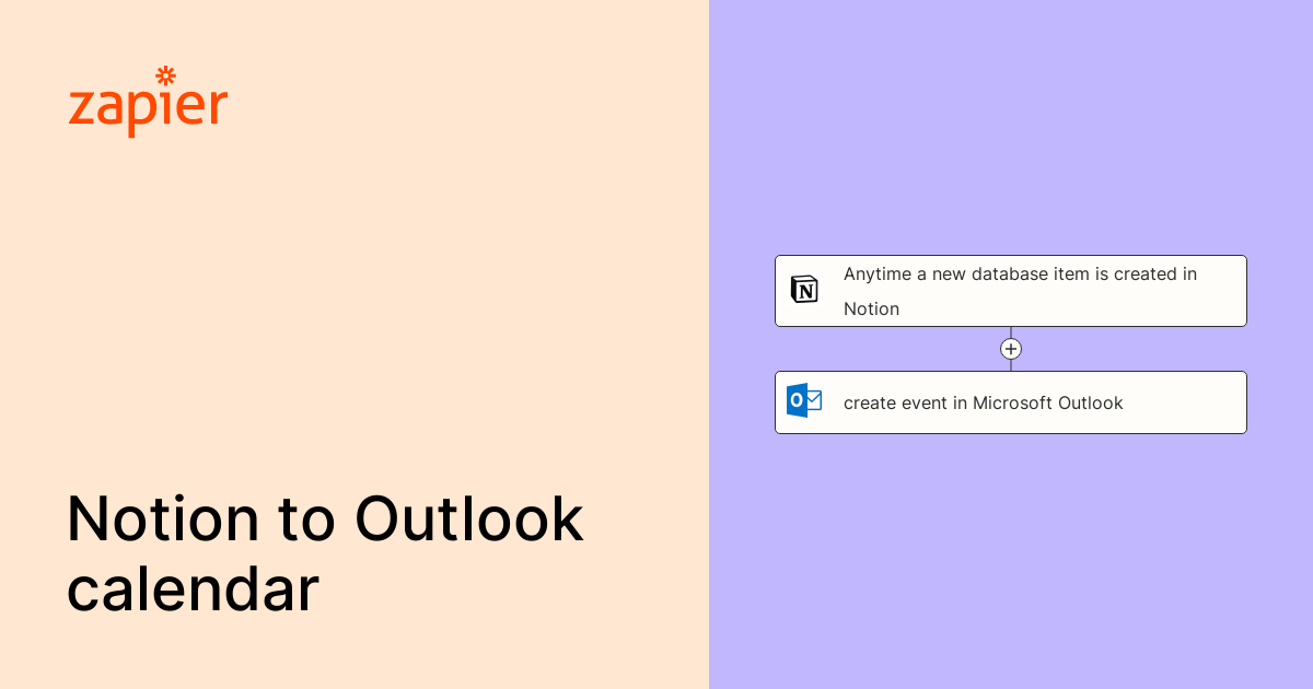 Anytime a new database item is created in Notion, create event in Microsoft Outlook. | Zapier