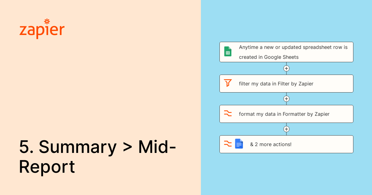 Anytime a new or updated spreadsheet row is created in Google Sheets, filter my data in Filter ...