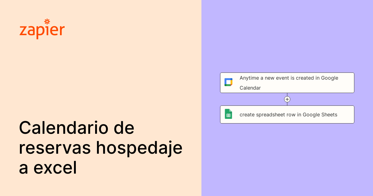Anytime a new event is created in Google Calendar, create spreadsheet row in Google Sheets. | Zapier