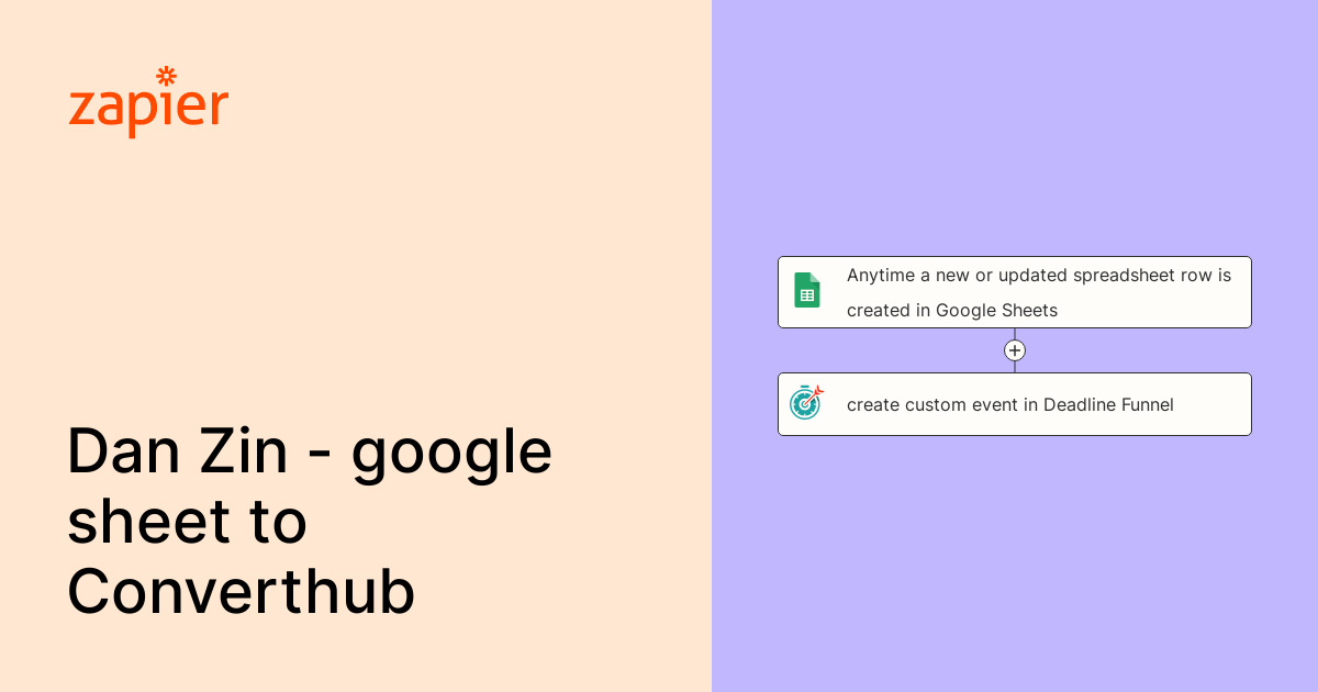 Anytime a new or updated spreadsheet row is created in Google Sheets, create custom event in ...