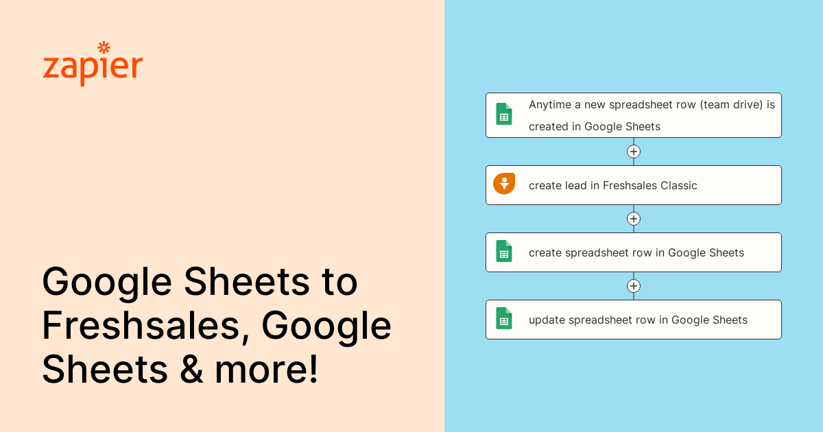 Anytime a new spreadsheet row (team drive) is created in Google Sheets, create lead in ...
