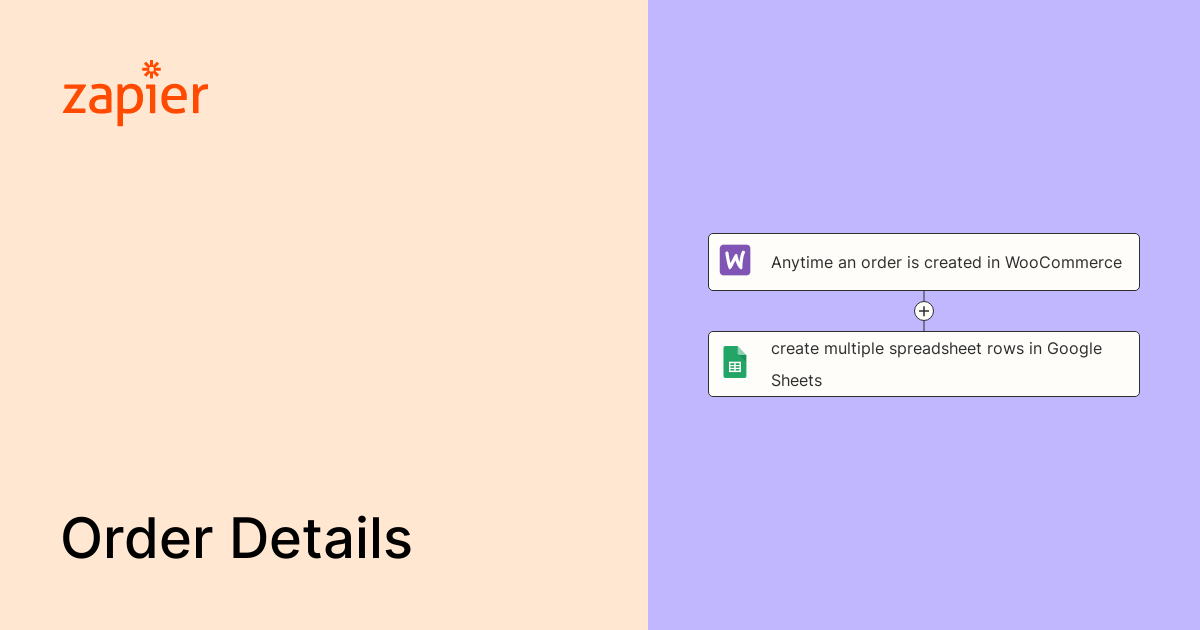 Anytime an order is created in WooCommerce, create multiple spreadsheet rows in Google Sheets ...