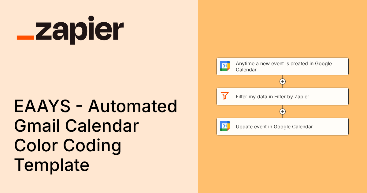 Anytime a new event is created in Google Calendar, filter my data in ...