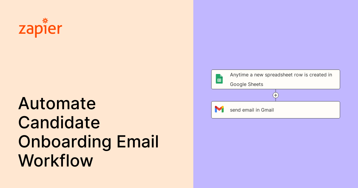 Anytime a new spreadsheet row is created in Google Sheets, send email in Gmail. | Zapier