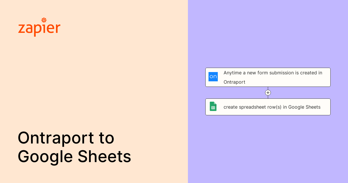 Anytime a new form submission is created in Ontraport, create spreadsheet row(s) in Google ...