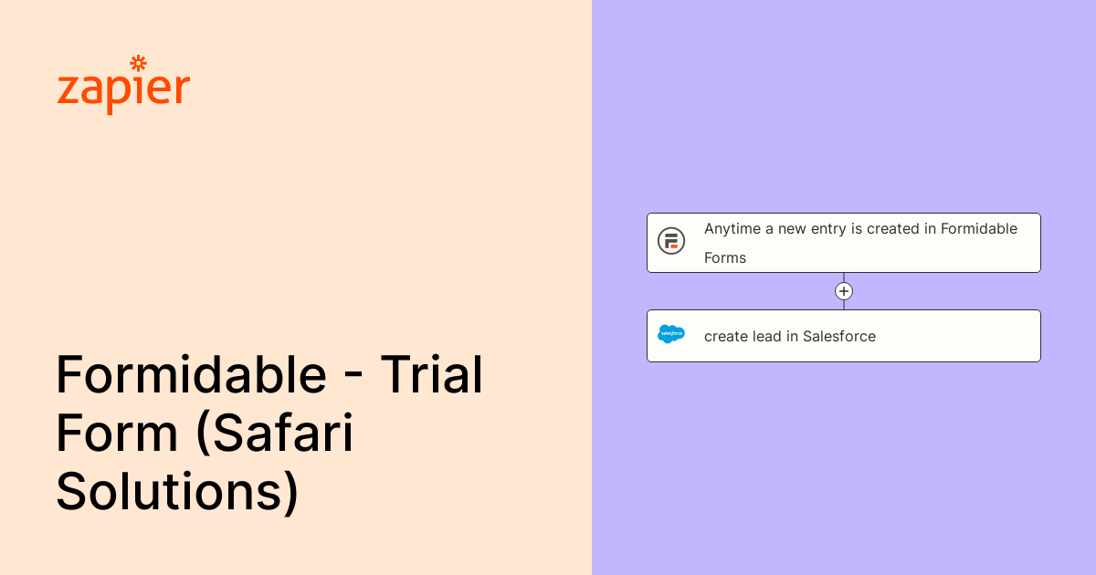 Anytime a new entry is created in Formidable Forms, create lead in ...