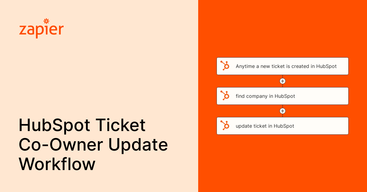Anytime a new ticket is created in HubSpot, find company in HubSpot and ...