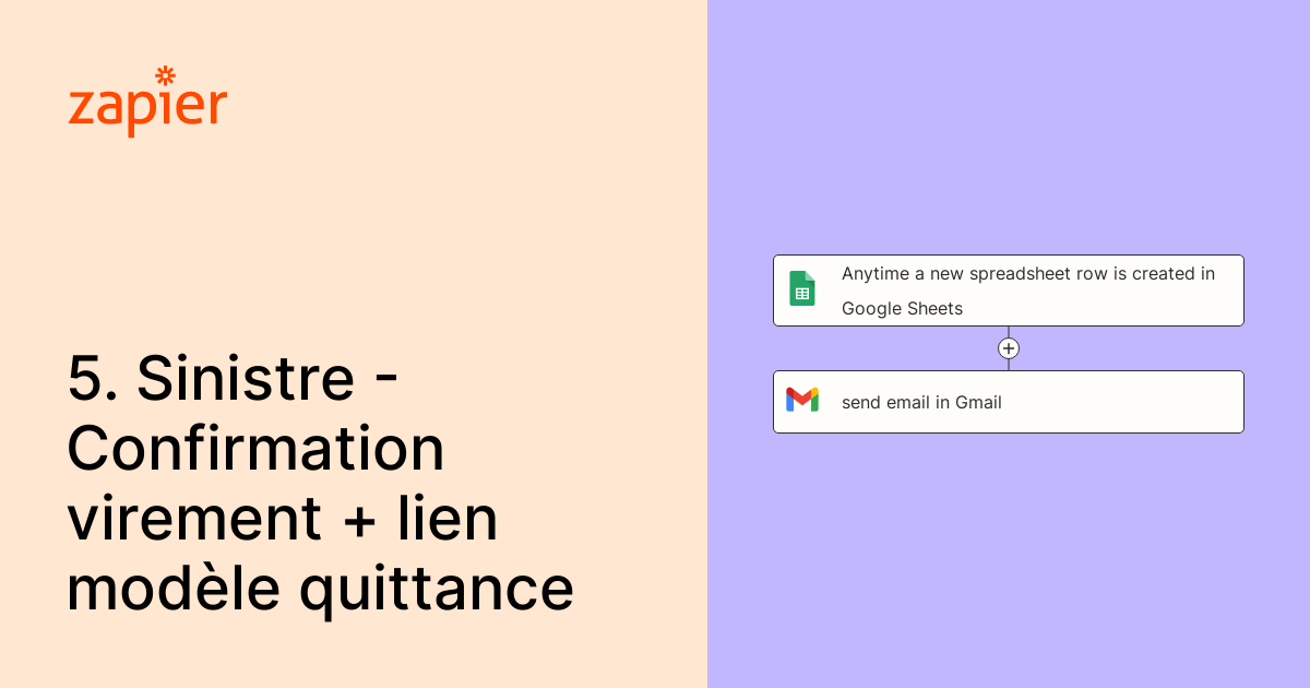Anytime a new spreadsheet row is created in Google Sheets, send email in Gmail. | Zapier