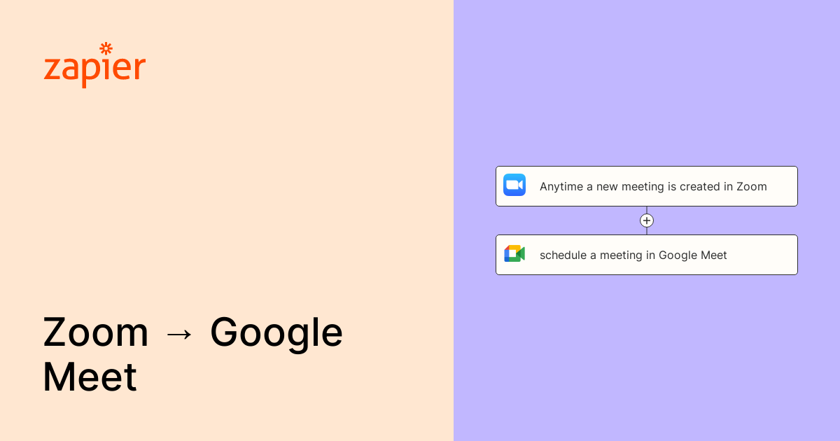 Anytime a new meeting is created in Zoom, schedule a meeting in Google ...