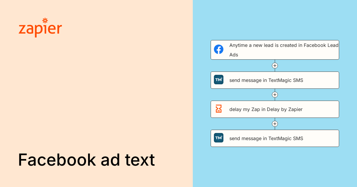 Anytime a new lead is created in Facebook Lead Ads, send message in ...